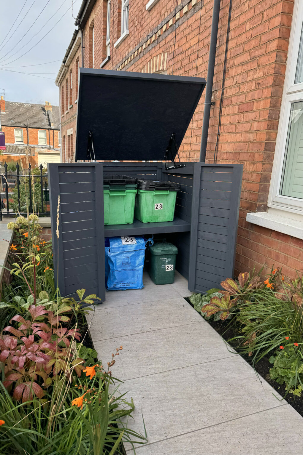 Bin Store Enclosures - Blueberry Hill Design